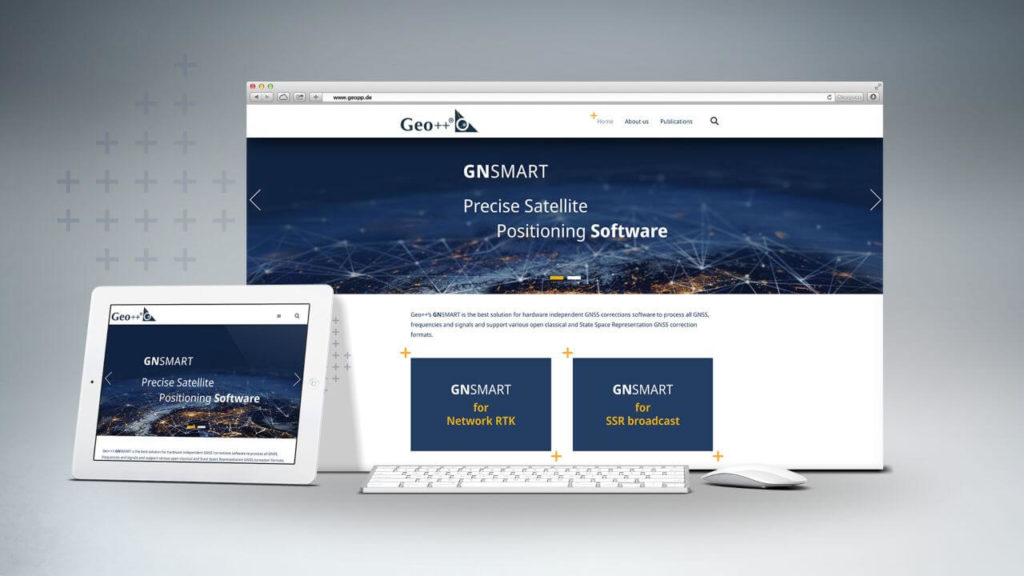 Eine neue Website für Geo++ GmbH | de2igned | creanovo